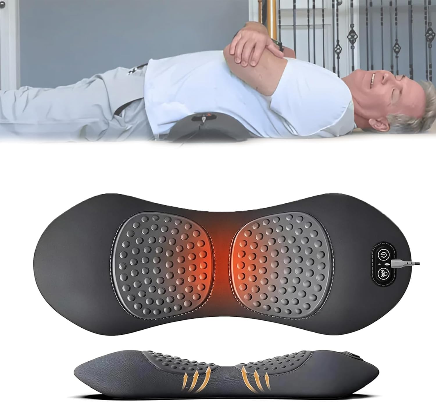 TheraBack 3-in-1 Back Therapy, Back Massager, Sciatica Massager with ...