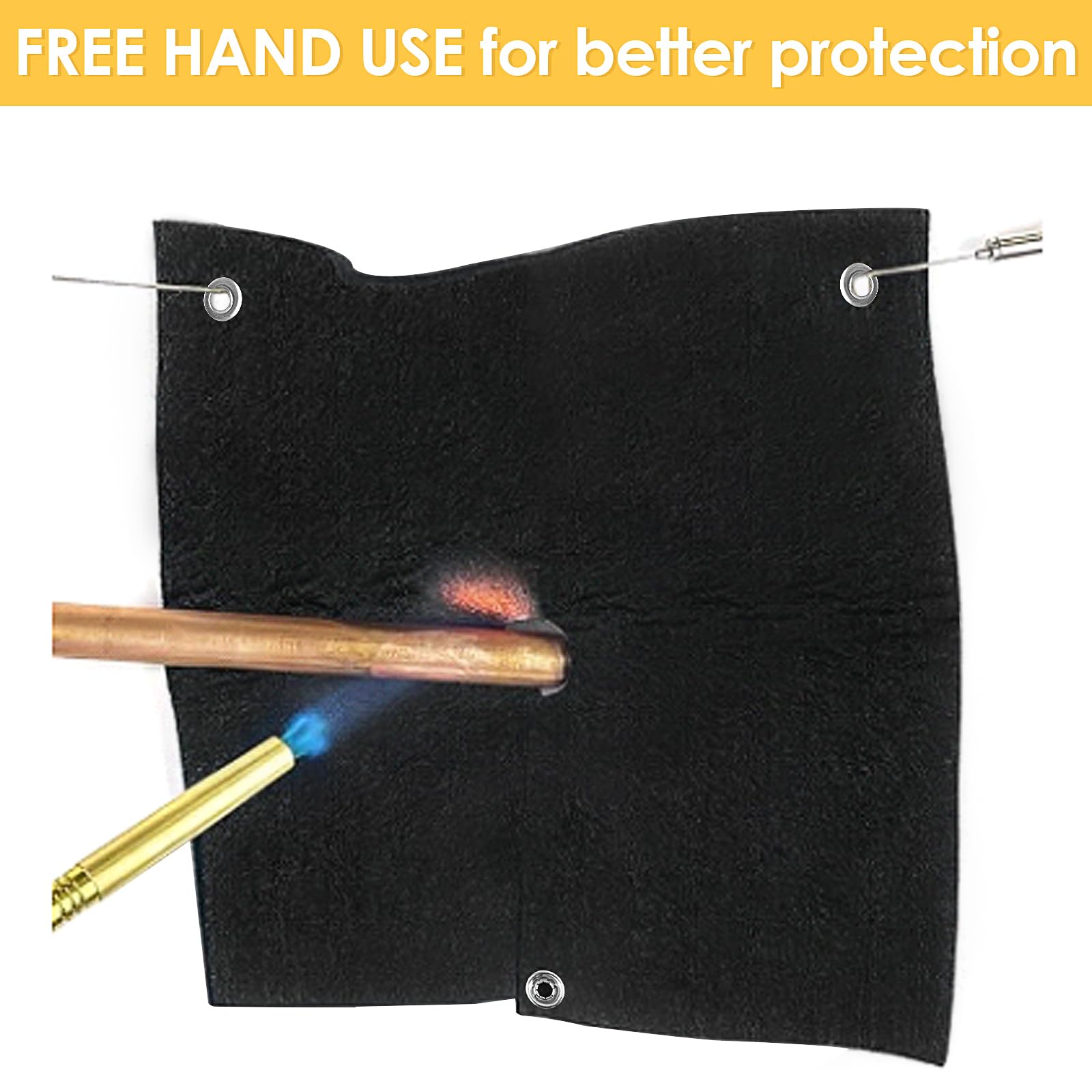 Snapklik.com : Welding Blanket Fireproof, Opening Shape Welding Mat ...