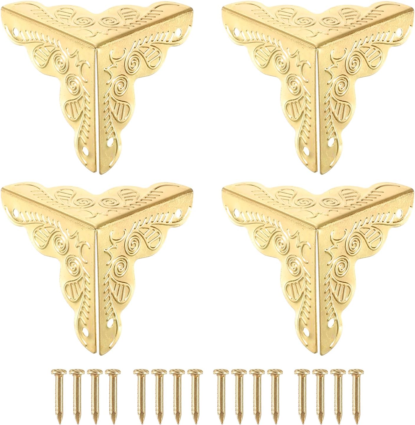 Amazon.com : uxcell 48 Pcs Box Edge Guard, 25mm Decorative Box Corner ...