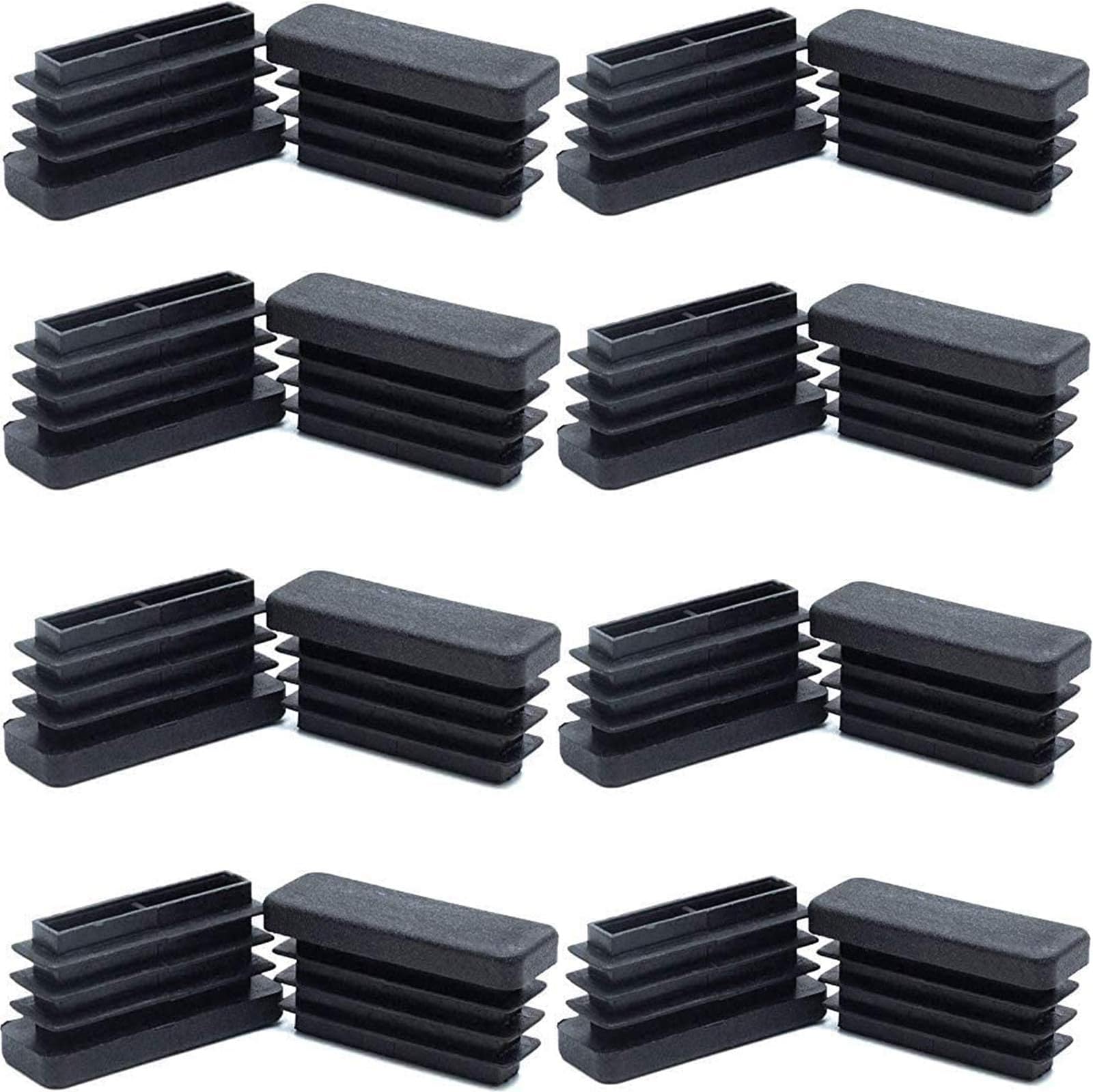 Amazon.com: MUZIEBA 1" x 2" Rectangle Tubing End Caps, Tubing Post End ...