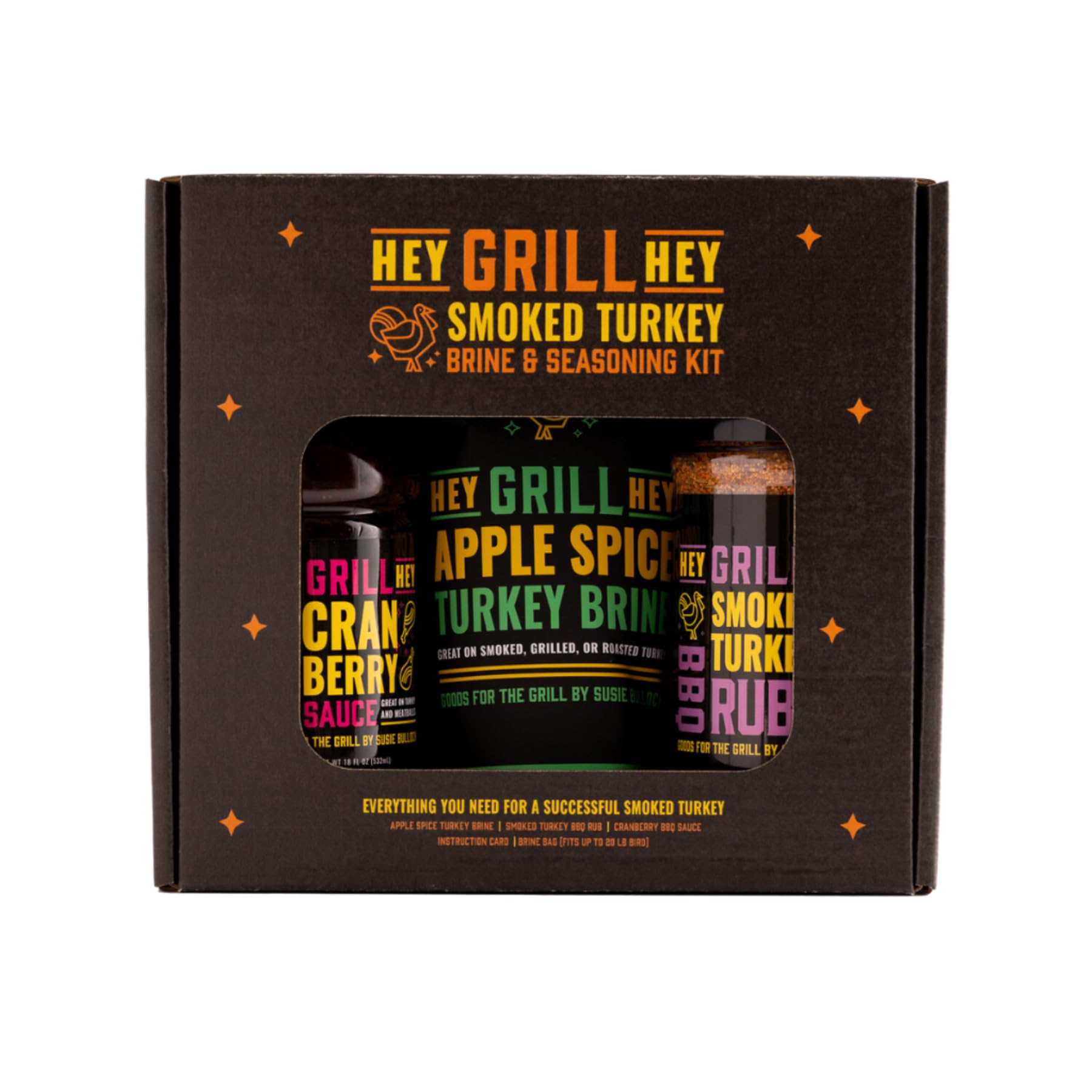 Amazon.com : Hey Grill Hey | Smoked Turkey Brine & Seasoning Kit ...