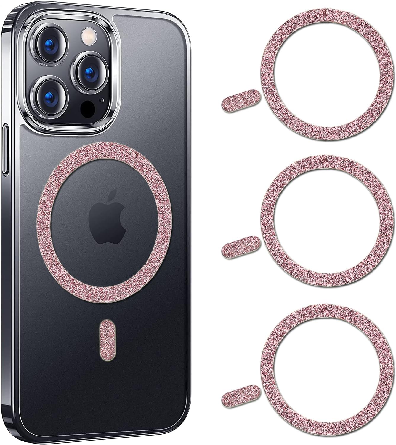 Amazon.com: COJOC for MagSafe Ring Stickers, Glitter Universal Magnetic ...