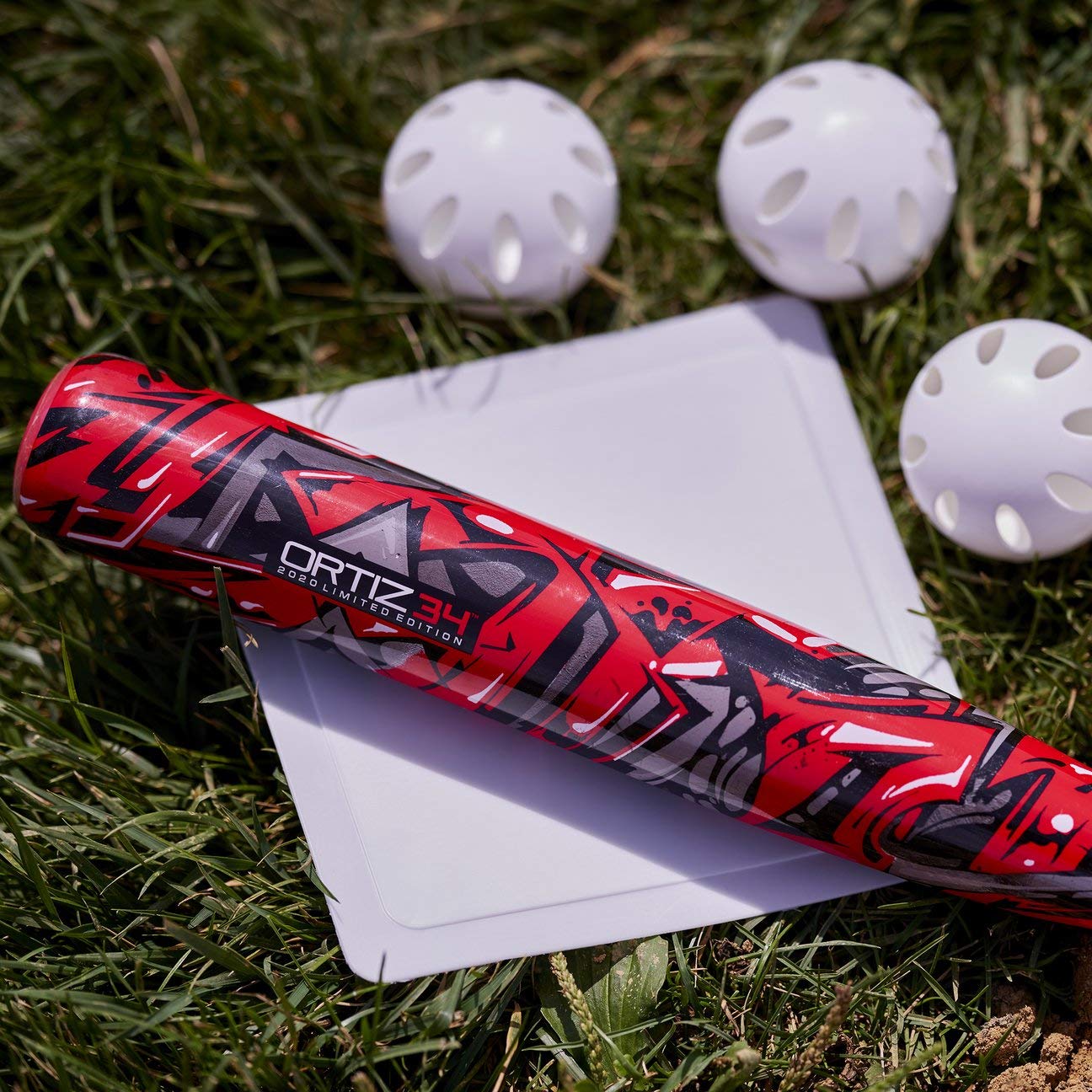 Ortiz34 Grand Slam Set- Graffiti Plastic Bat, 3 Balls, 4 Throw Down ...