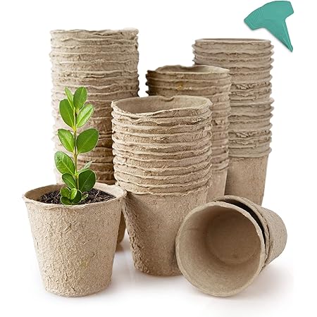 Amazon.com: Plant Starter Peat Pots - 30 Pack of 4 Inch Pots for Your ...