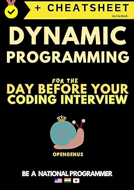Dynamic Programming for the day before your coding interview (Day before Coding Interview [DCI ...