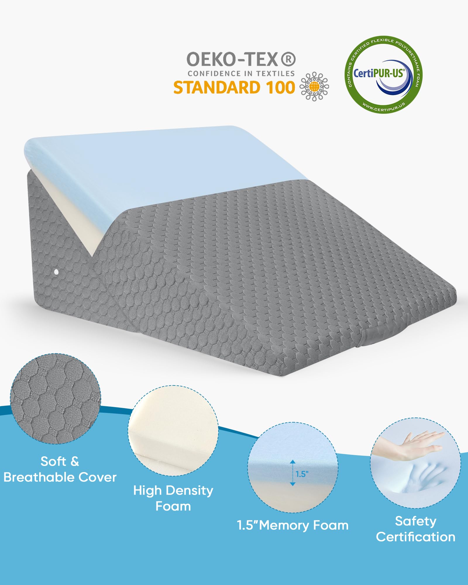 Snapklik.com : Forias Wedge Pillows Set For After Surgery Foldable Bed ...
