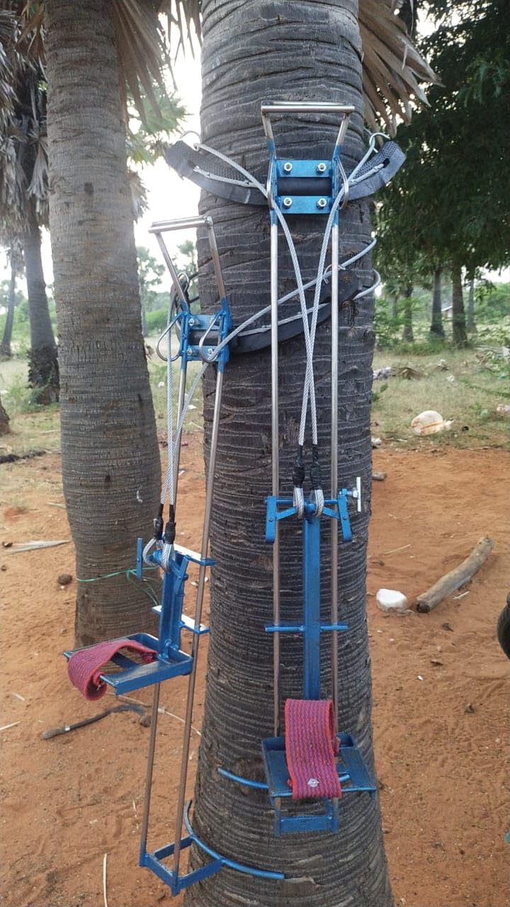 Stainless Steel Coconut Tree Climbing Machine - Heavy Duty - Standing ...