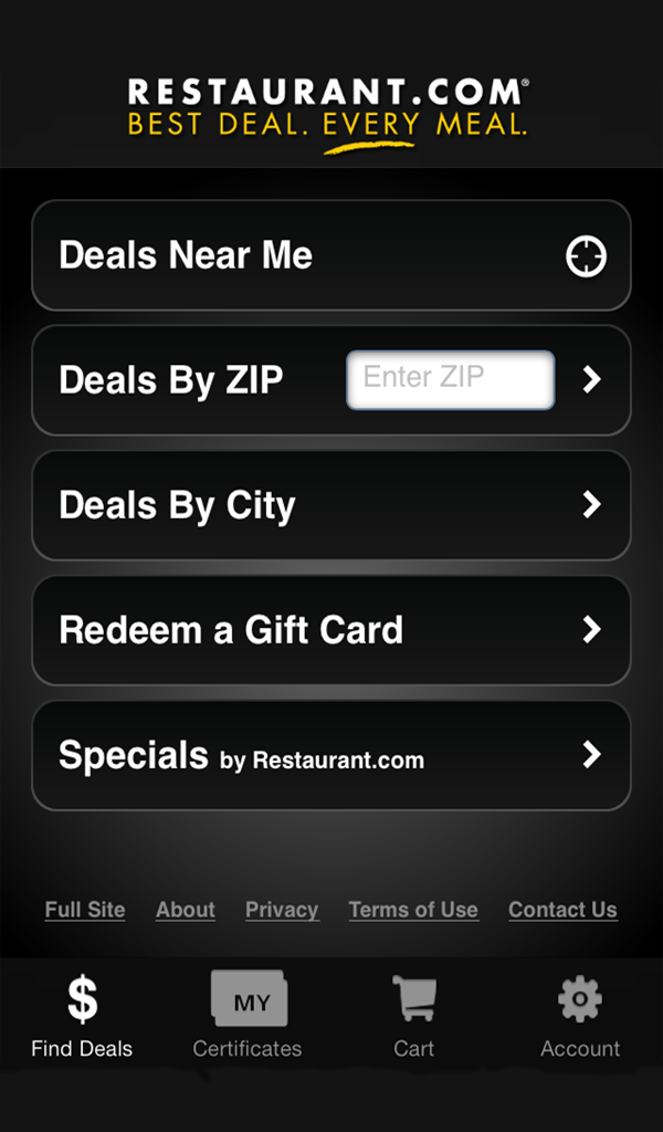 Restaurant.com - App on Amazon Appstore