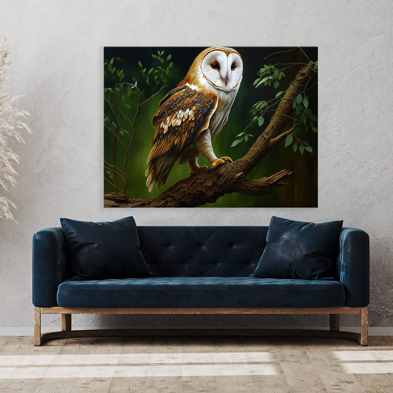 Realistic Barn Owl Art Barn Owl | Wildlife Pastel Art