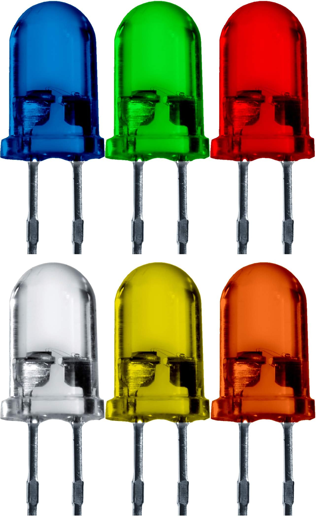 MINGZE LED Leuchtdioden Set, 3mm 5mm Dioden Elektronik komponenten ...