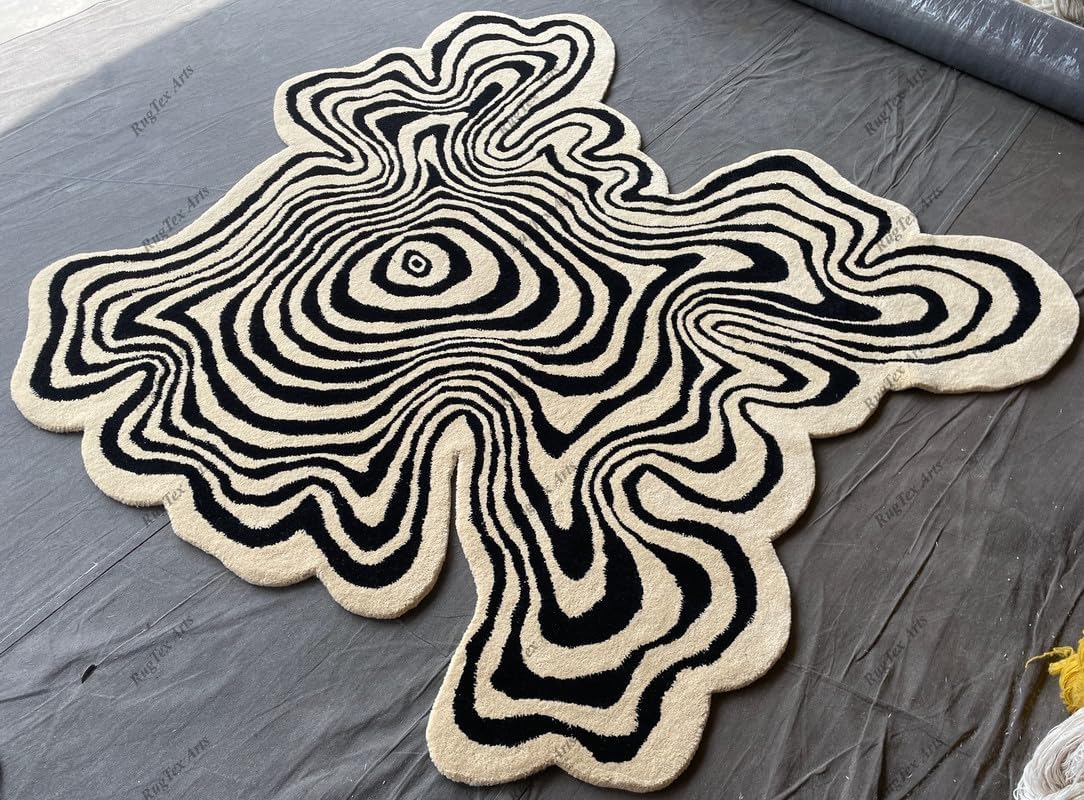 Amazon.com: RugTex Arts Area Rug - 5' x 5' Irregular, Multi Traditional ...