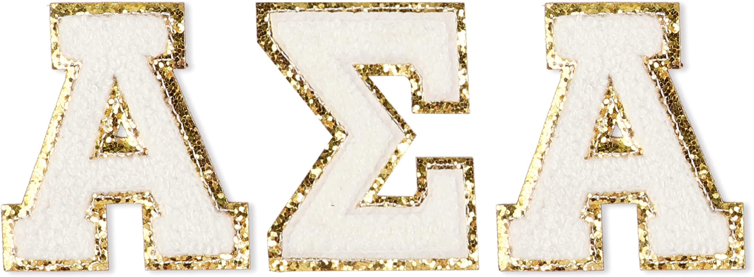 Amazon.com: Sorority Shop Alpha Sigma Alpha Chenille Letter Stickers ...