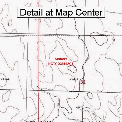 Amazon.com : USGS Topographic Quadrangle Map - Seibert, Colorado ...