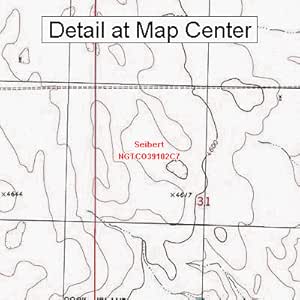 Amazon.com : USGS Topographic Quadrangle Map - Seibert, Colorado ...