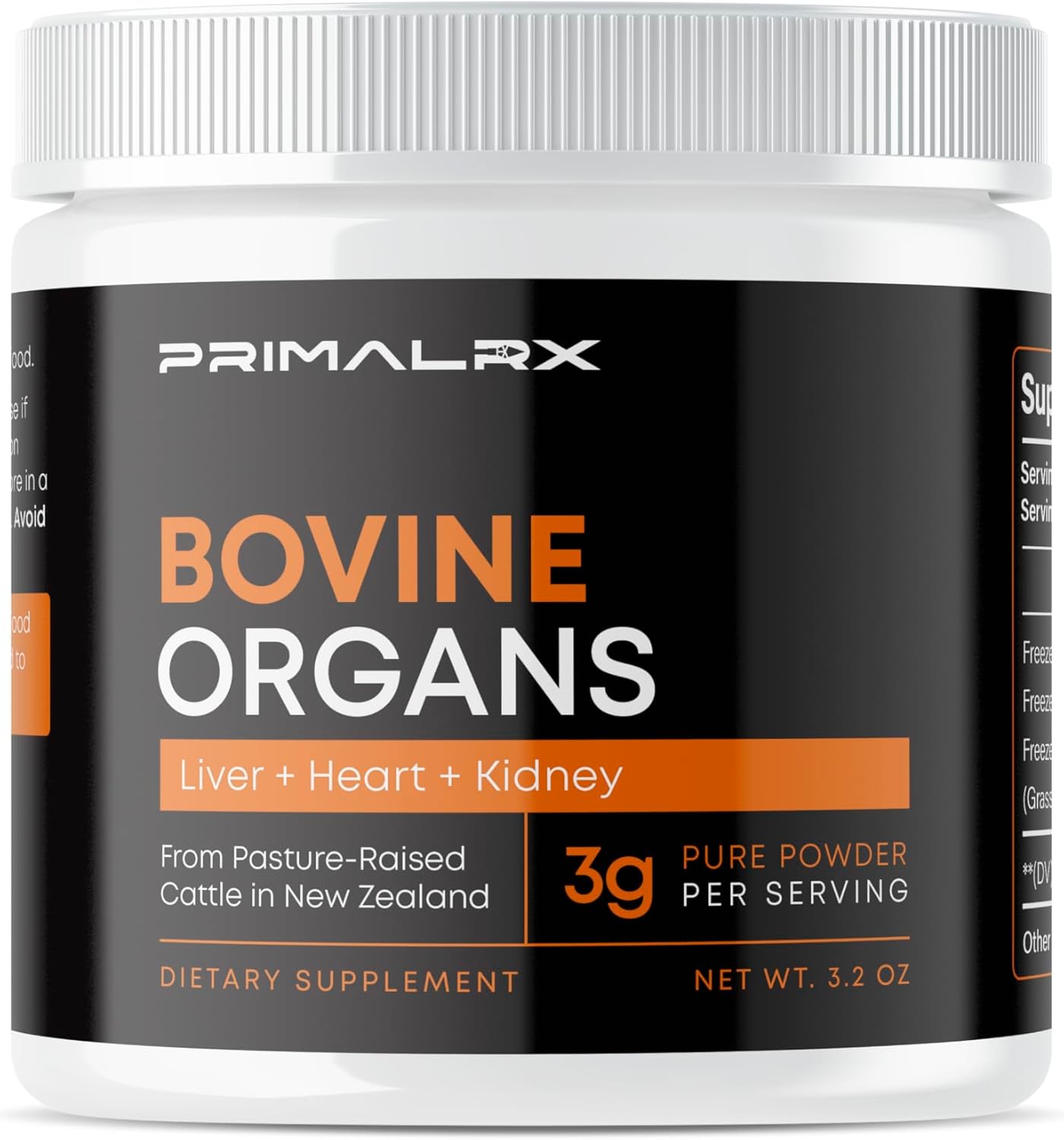 Amazon.com: PRIMALRX Bovine Organs: GrassFed Beef Organ Supplement (B12 ...