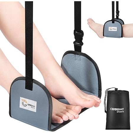 Amazon.com: CERBONNY Airplane Foot Rest - Portable and Adjustable Foot ...