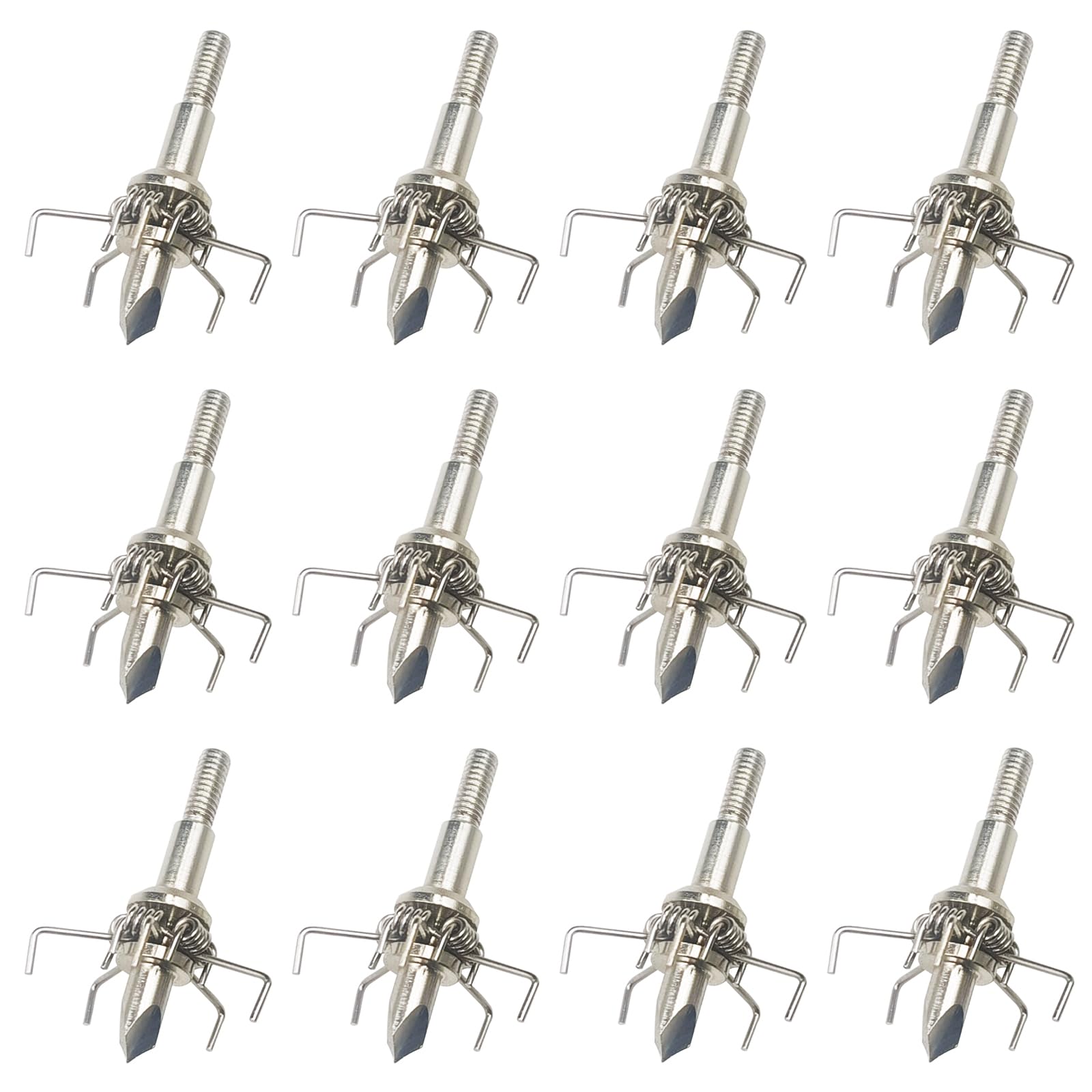 Amazon.com : LeeMui Archery Broadheads 12PK Small Game Judo and Hammer ...