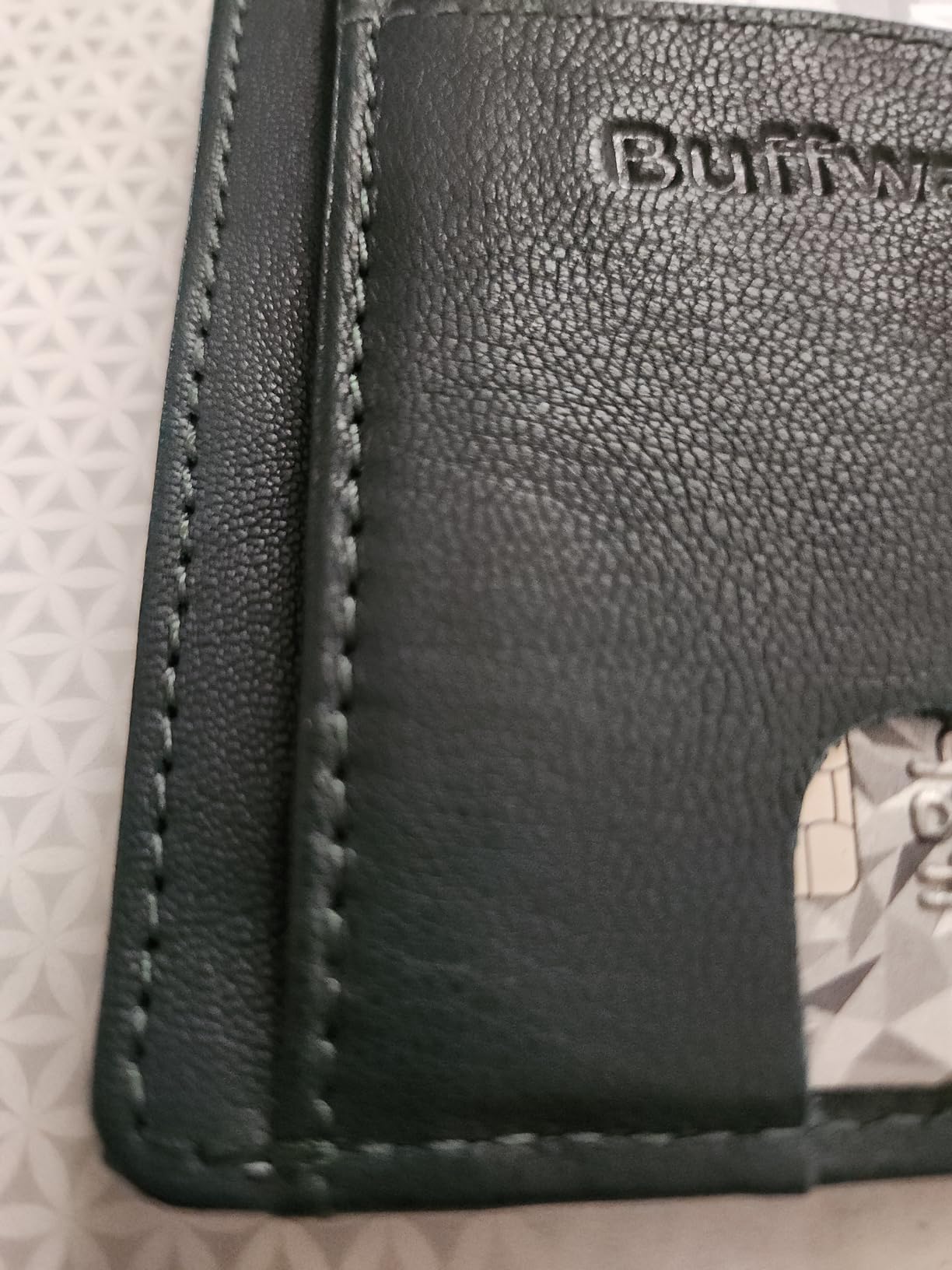 Buffway Mens Slim Wallet, Minimalist Thin Front Pocket Leather Credit ...