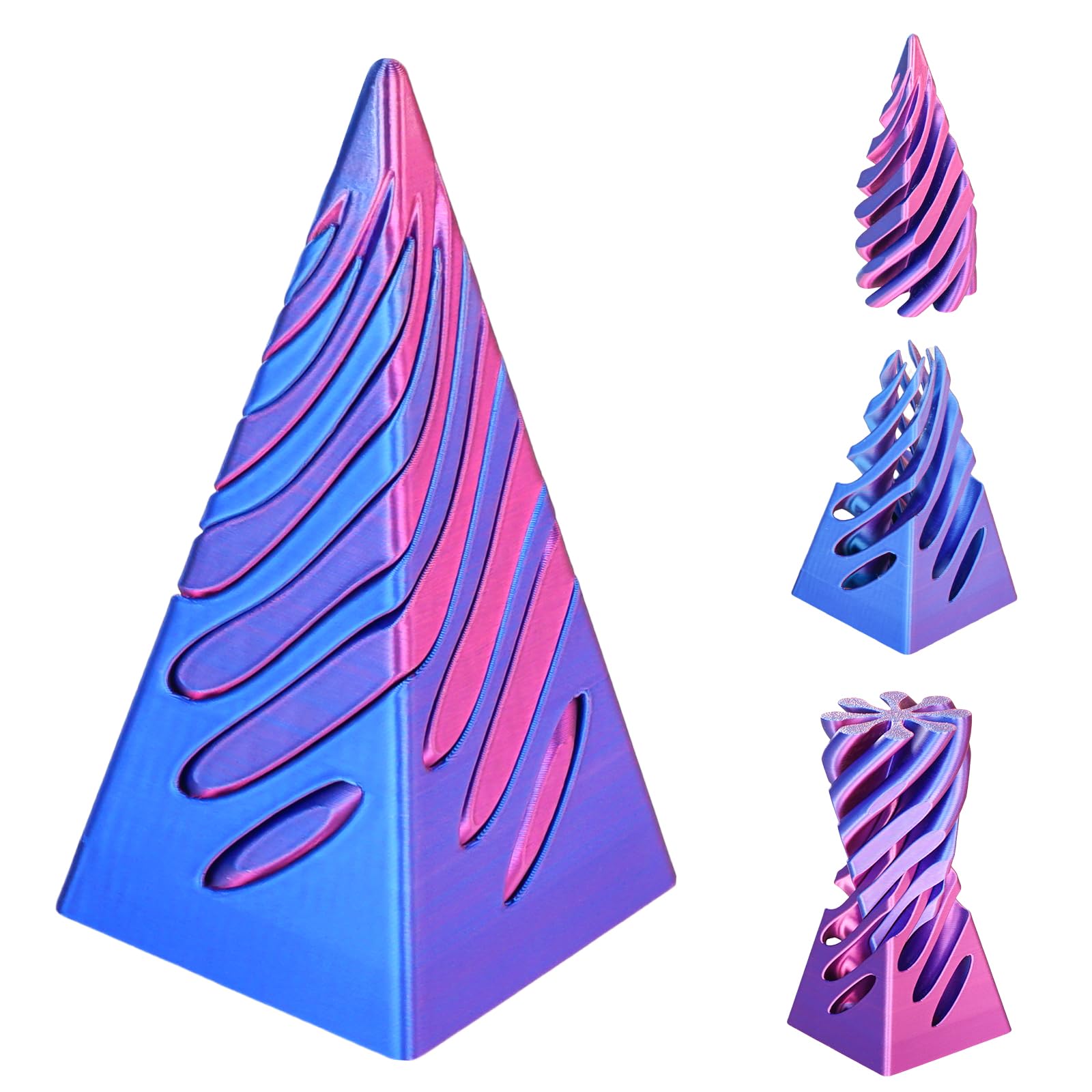 Amazon.com: Impossible Pyramid Passthrough Sculpture, 3D Printed Spiral ...