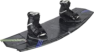 Amazon.com : Hyperlite 137 Tribute Wakeboard with Focus Boots, 7-10.5 ...
