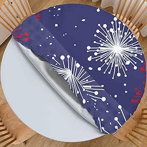 Amazon.com: AOYEGO Fireworks Tablecloth Vintage Celebration Floral ...