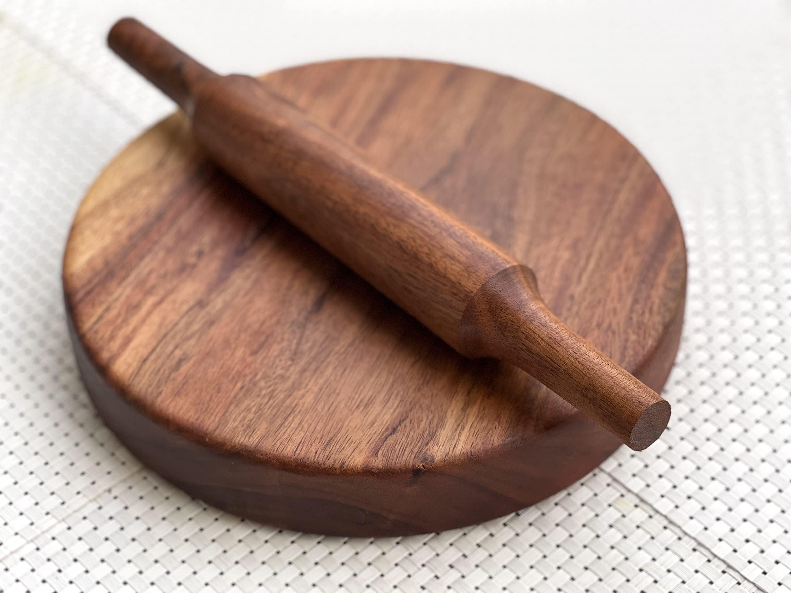 Buy MAMTA Creations - Wooden Rolling Pin | Sheesham Belan | Wooden Roti ...