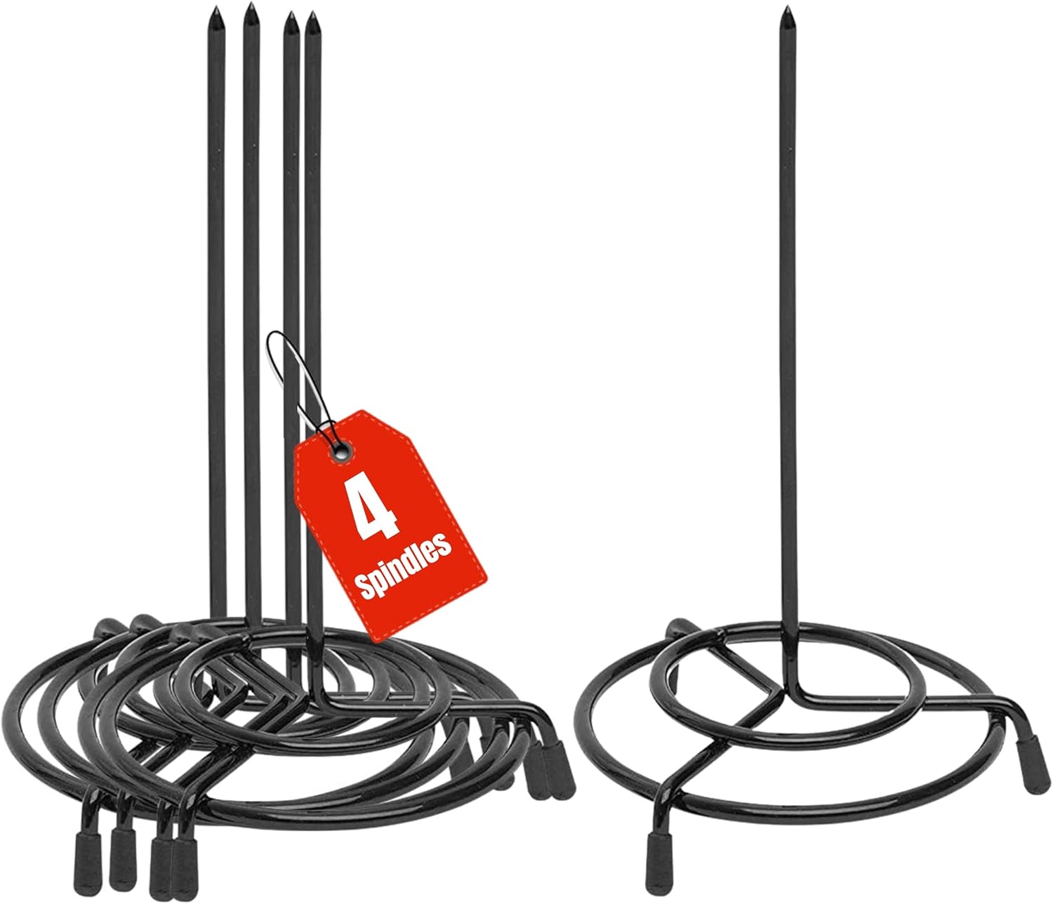 Amazon.com: 1InTheOffice Wire Receipt Spindle, Black Receipt Holder, 4 ...