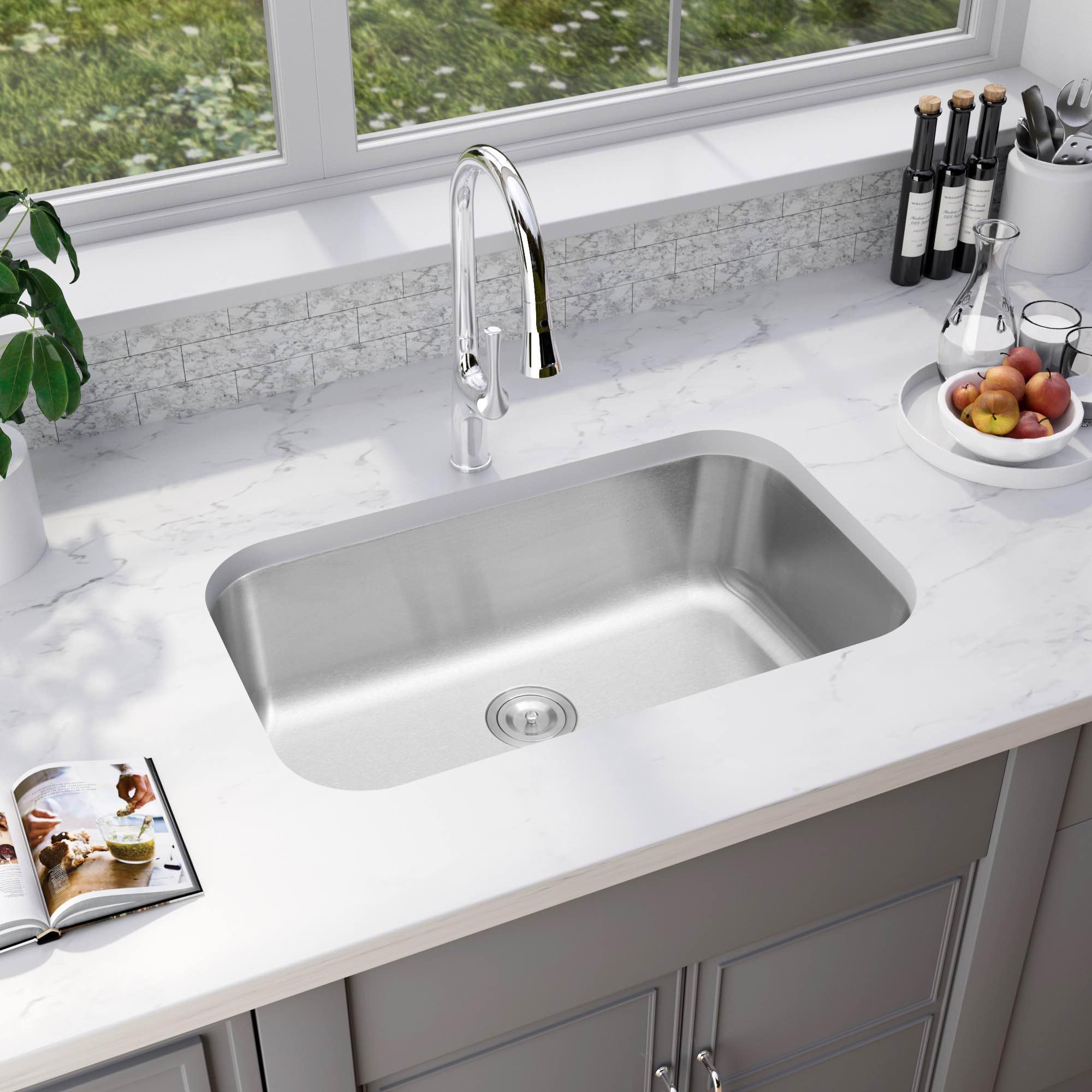 YetCrest Undermount Kitchen Sink 32 Inch, Stainless Steel Sink, Large ...