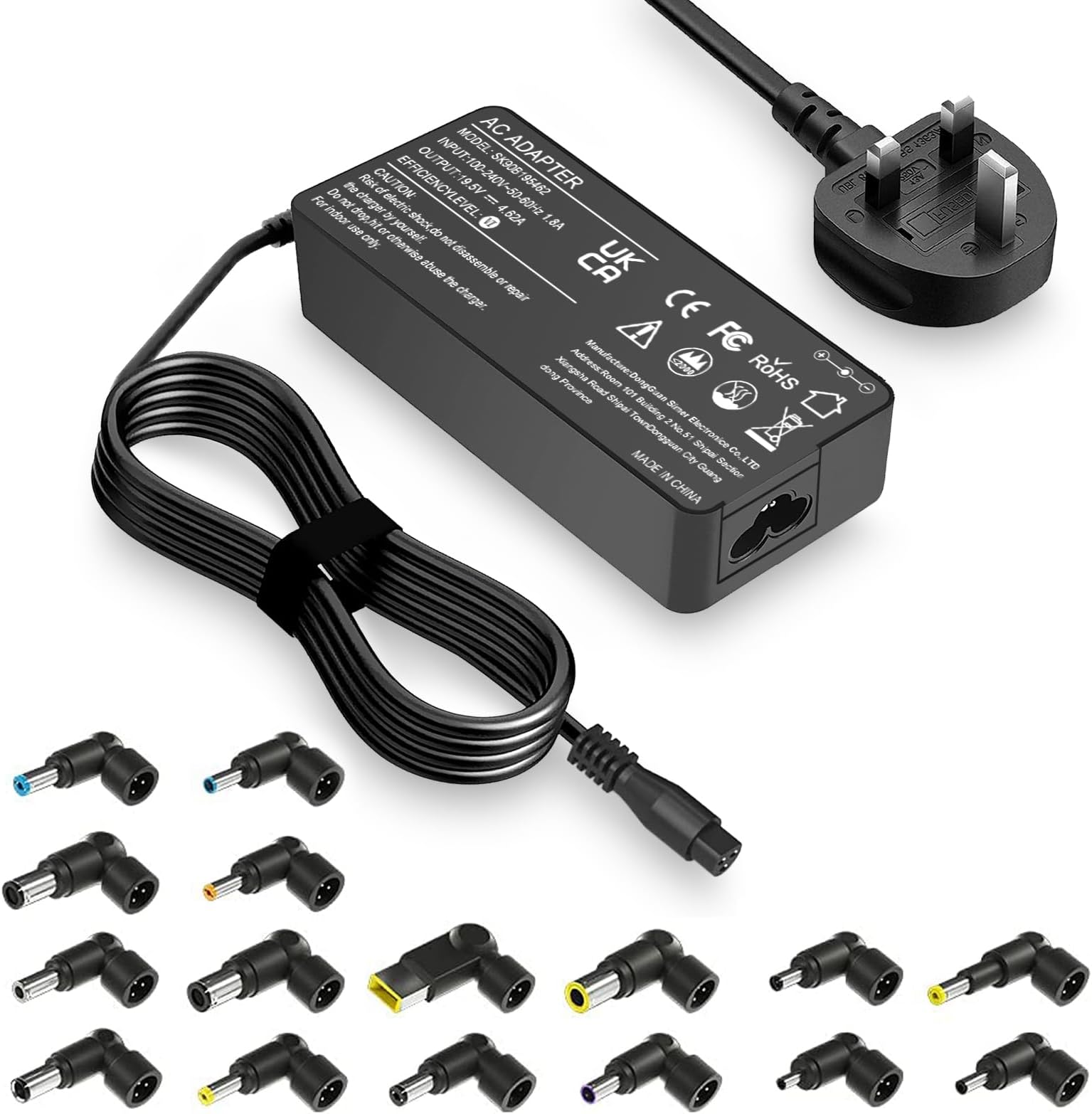 90W Universal Laptop Charger Power Adapter for Hp Dell Acer Asus ...