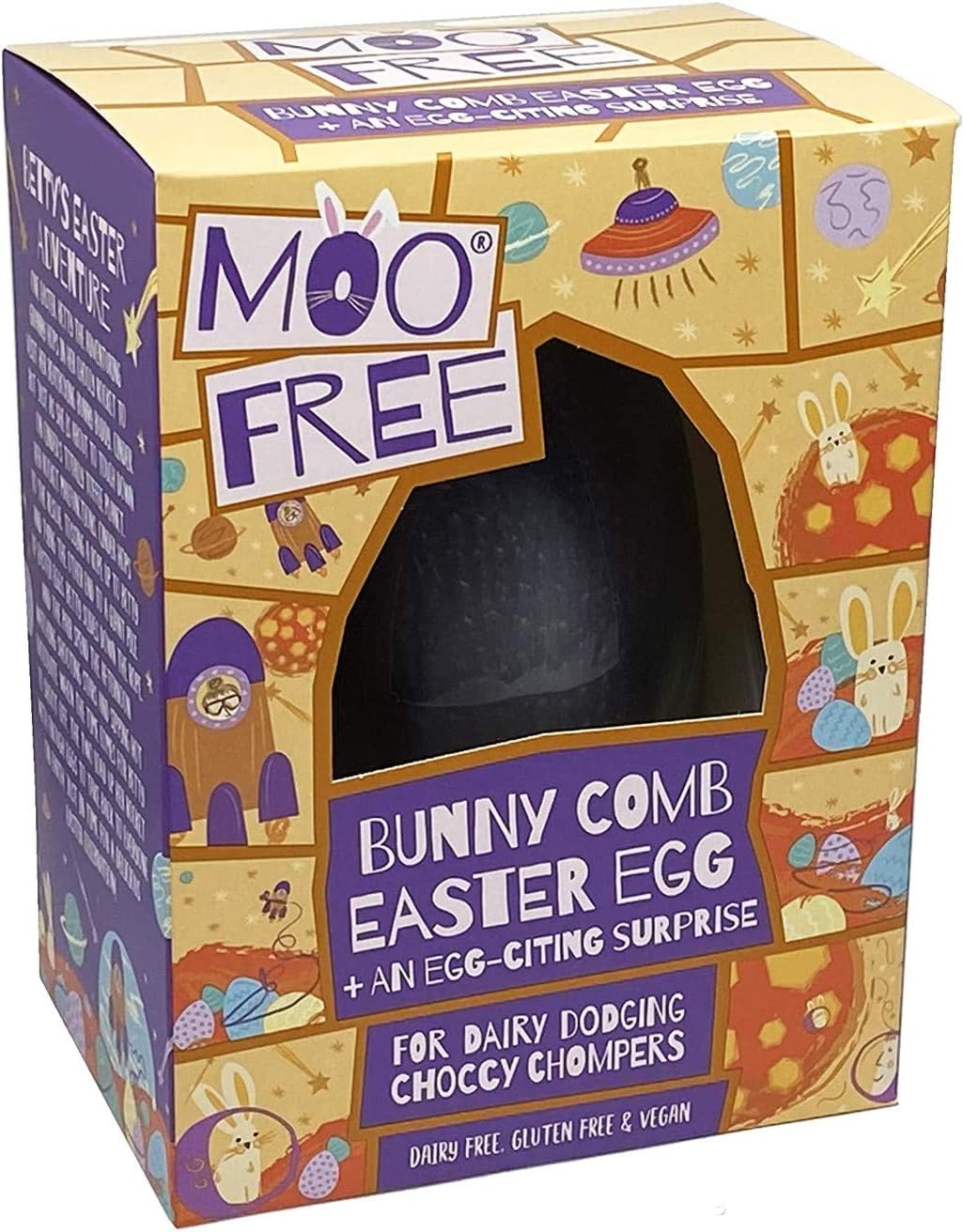 Moo Free Easter Bunnycomb Egg 110 Grams : Amazon.co.uk: Grocery