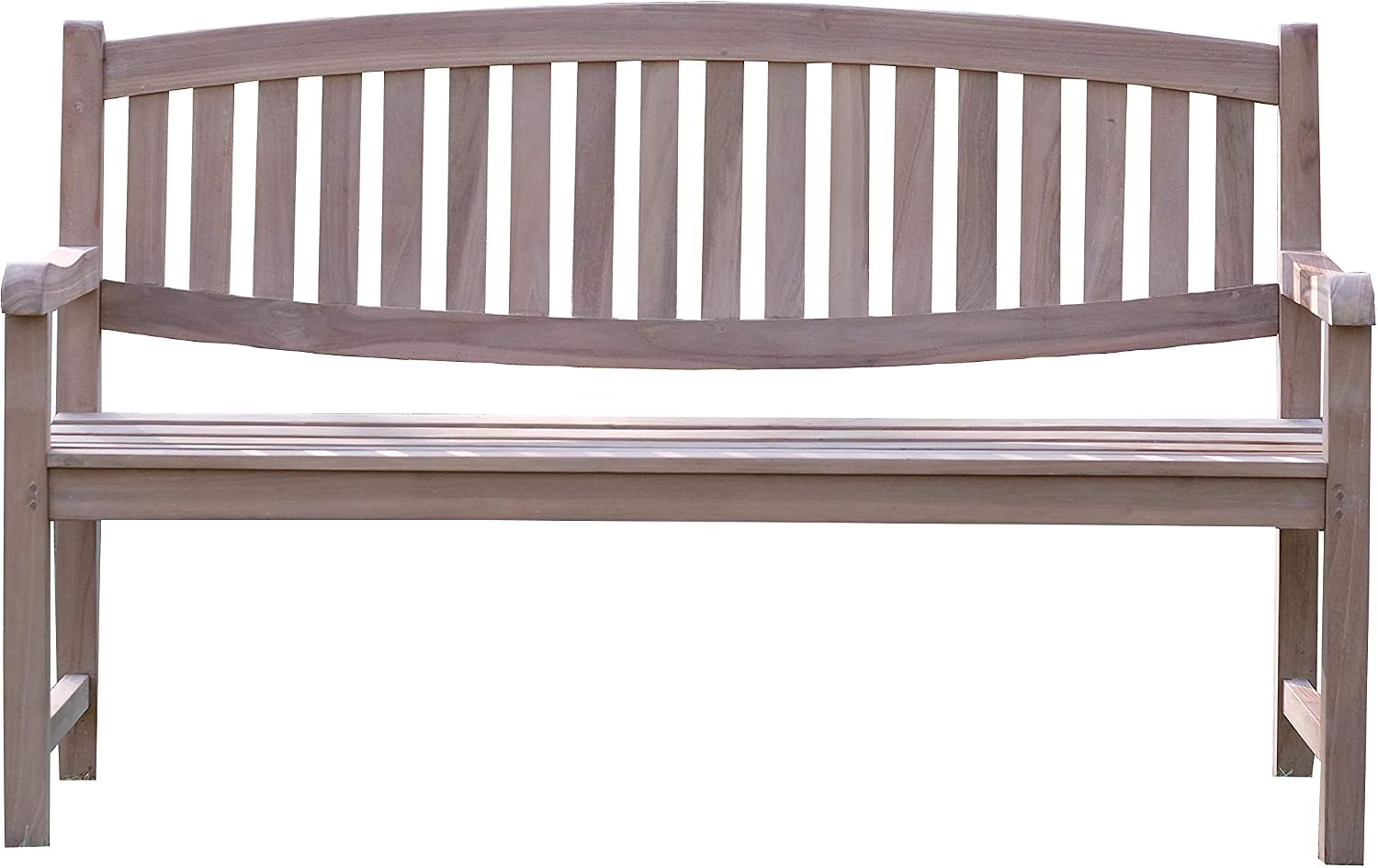 Amazon.com: Arundel - Solid Teak - 1.5m / 5ft Oval Back Bench Seat ...