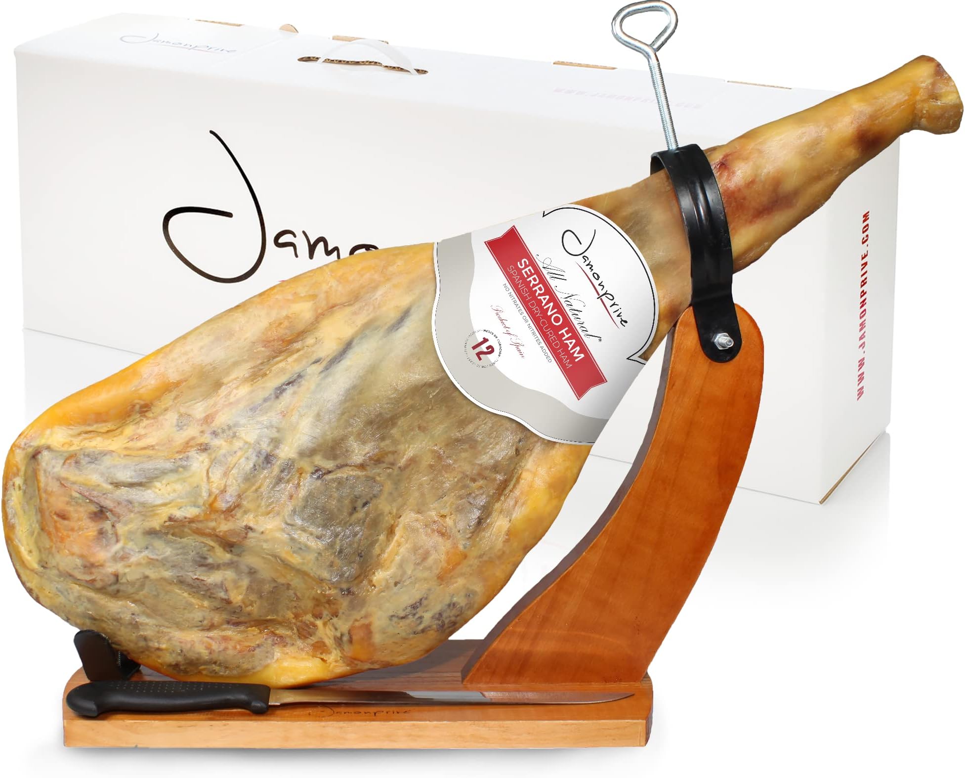Amazon.com: Spanish Serrano Ham Bone in from Spain 15-17 lb with Ham ...