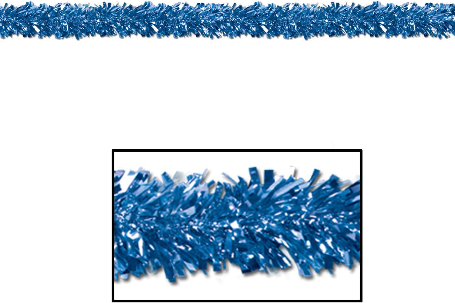 Amazon.com: Metallic Garland Christmas Festooning Blue, Gleam N Fest ...