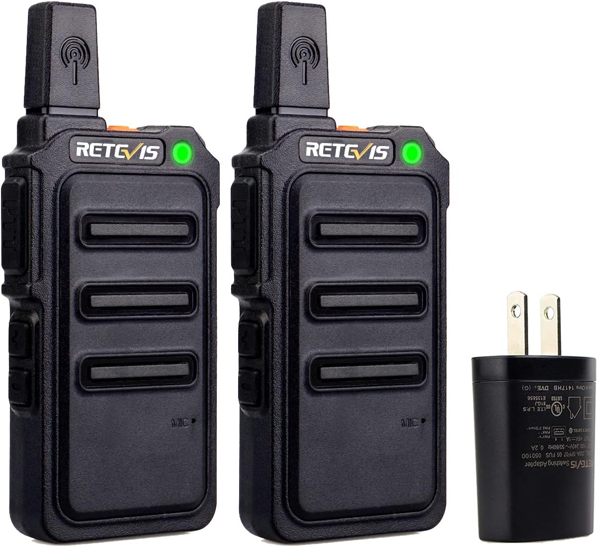 Amazon.com: Retevis RT19 Walkie Talkies Rechargeable FRS 22 Channel ...