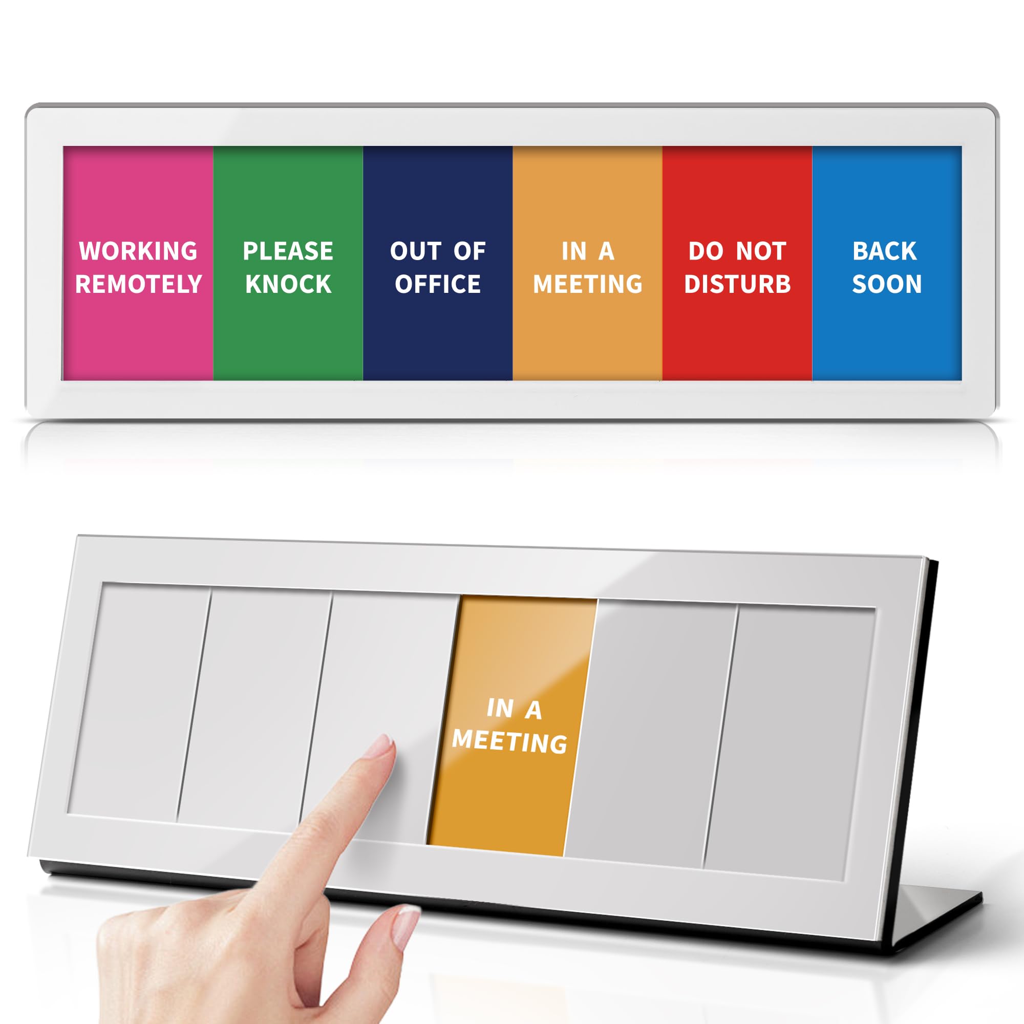 Snapklik.com : Desk Signs -6 Options Do Not Disturb, In A Meeting, Out ...