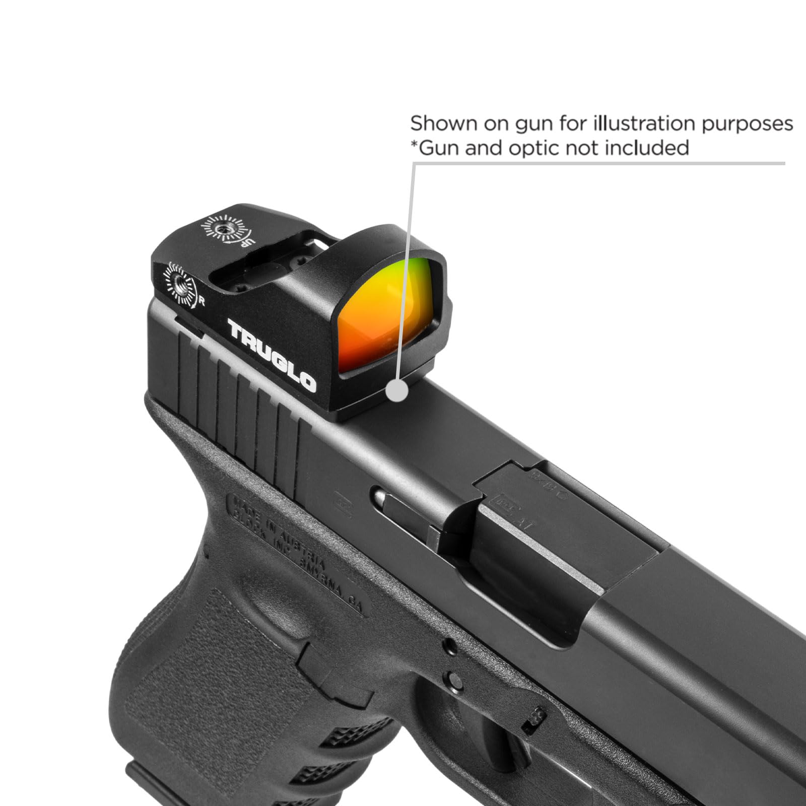 Snapklik.com : TRUGLO Pistol Red Dot Sight Mount Tactical Hunting ...