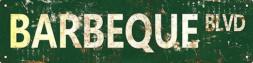 Amazon.com: Tin Sign Barbeque Blvd Funny Sign Vintage Carnival Inspired ...