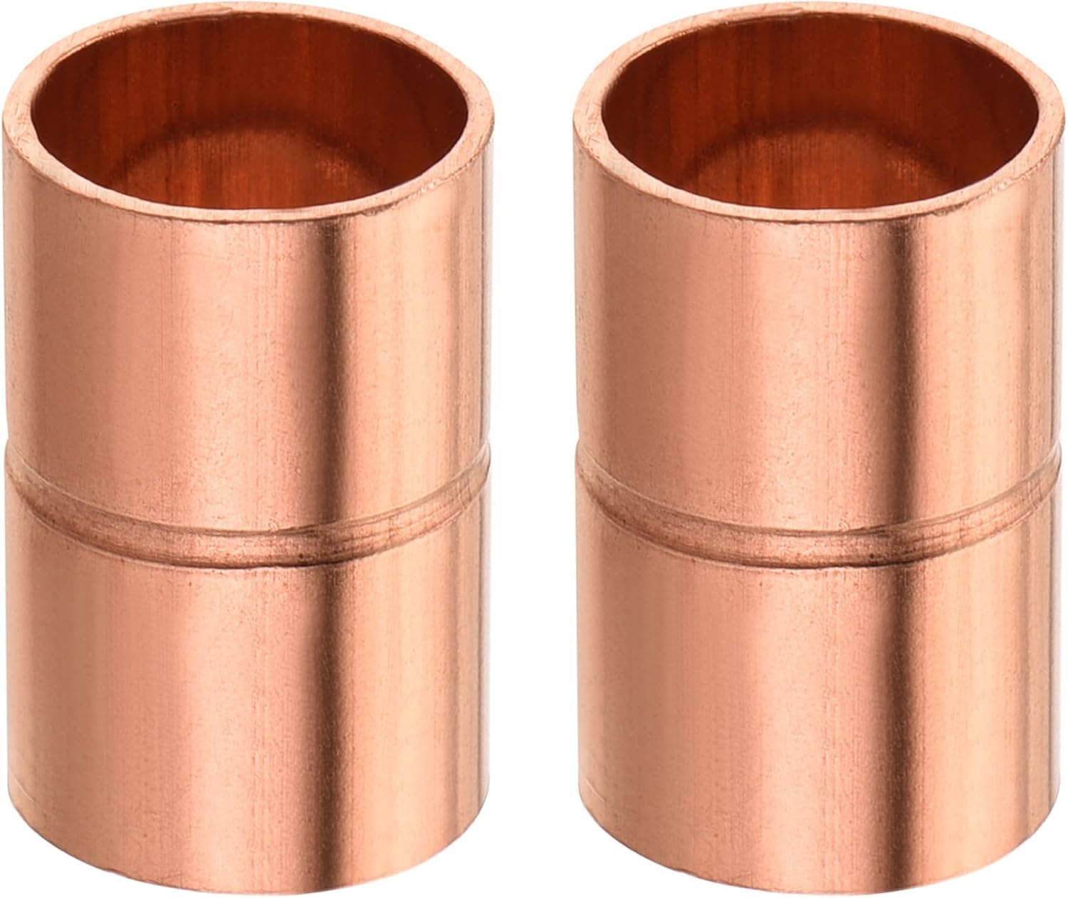 Amazon.com: YOKIVE 2 Pcs Copper Coupling, Plumbing Straight Copper ...