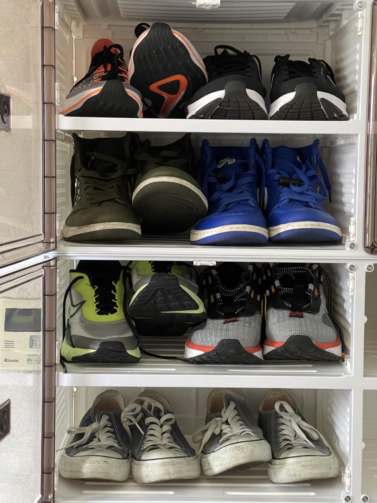 Amazon｜Mayi Box シューズボックス 靴箱 折り畳み ラック シューズケース 靴収納ボックス 下駄箱 スニーカーボックス 収納キャビネット 工具不要 省スペース 大容量 PP材質 ...