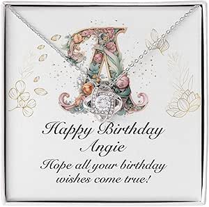 Amazon.com: Artist Unknown Happy Birthday Angie v01 - Love Knot ...