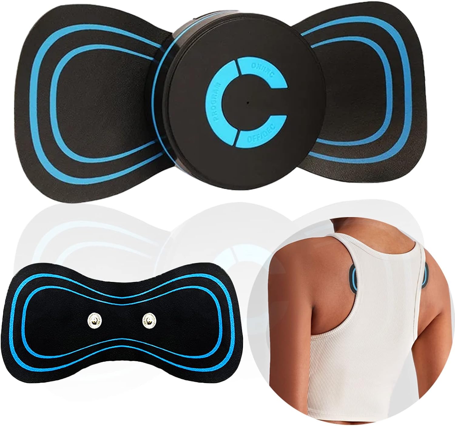 Mini Appareil de Massage EMS à Micro Courant, Mini Masseur Cou ...