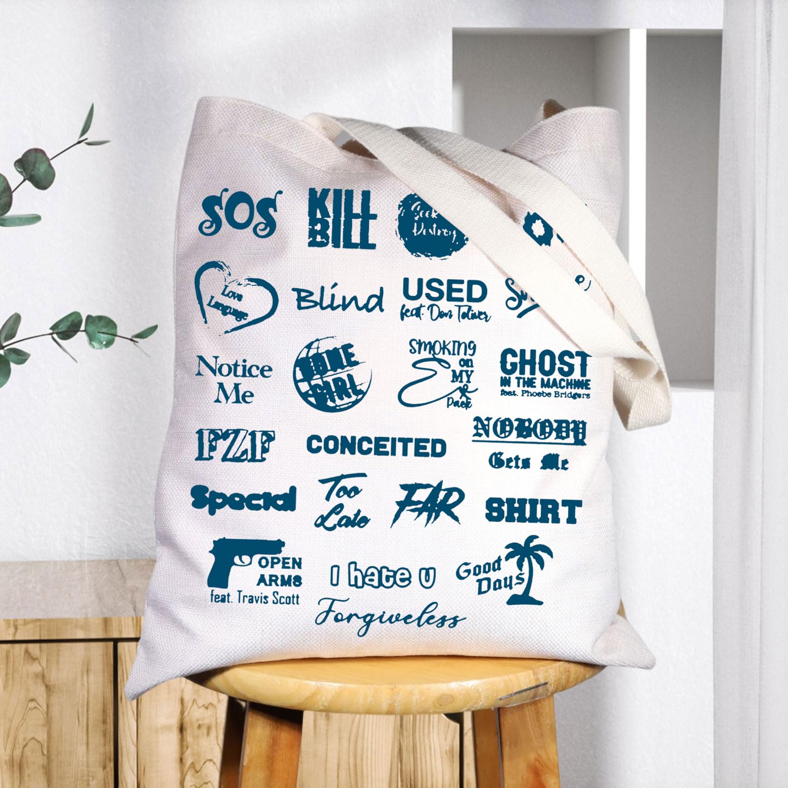 Snapklik.com : BWWKTOP Singer Album Canvas Tote Bag Singer Fans Gift ...
