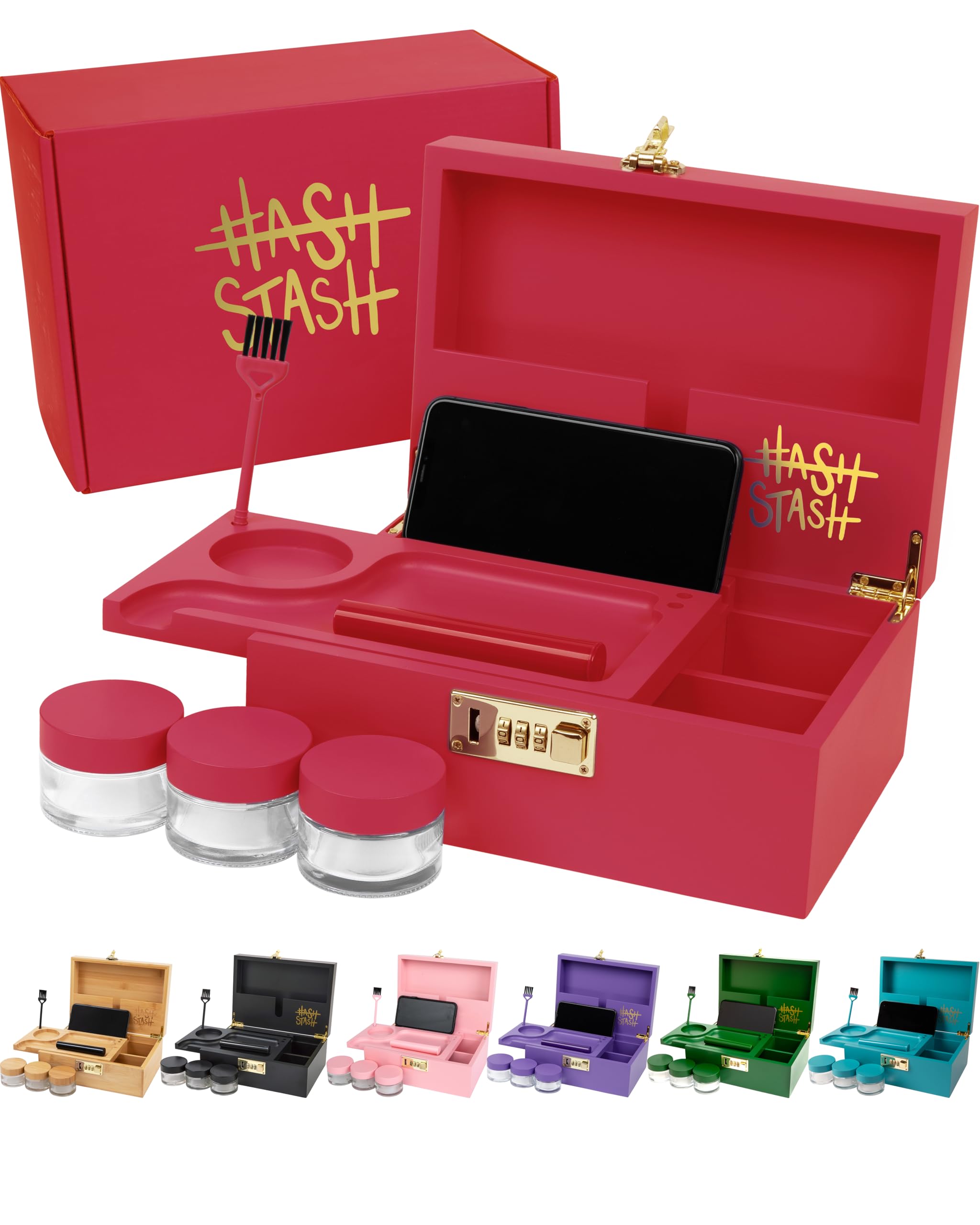 Amazon.com: HASHSTASH - The OG Storage Box (Red/Gold) : Home & Kitchen