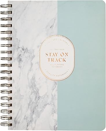 Amazon.com : Fringe Studio Spiral Notebook Journal, Stay On Track ...