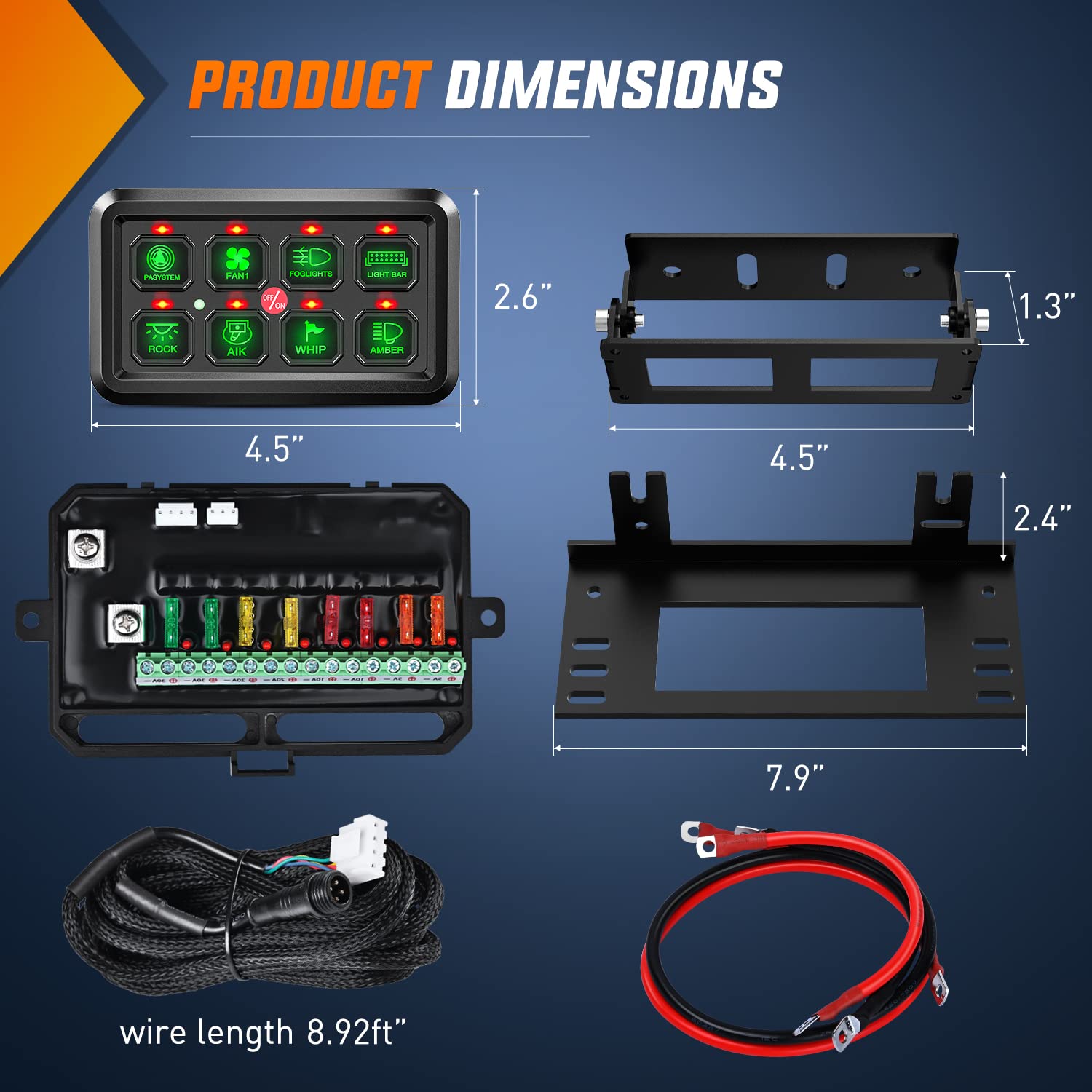 Snapklik.com : 8 Gang Switch Panel System Circuit Control Relay System ...