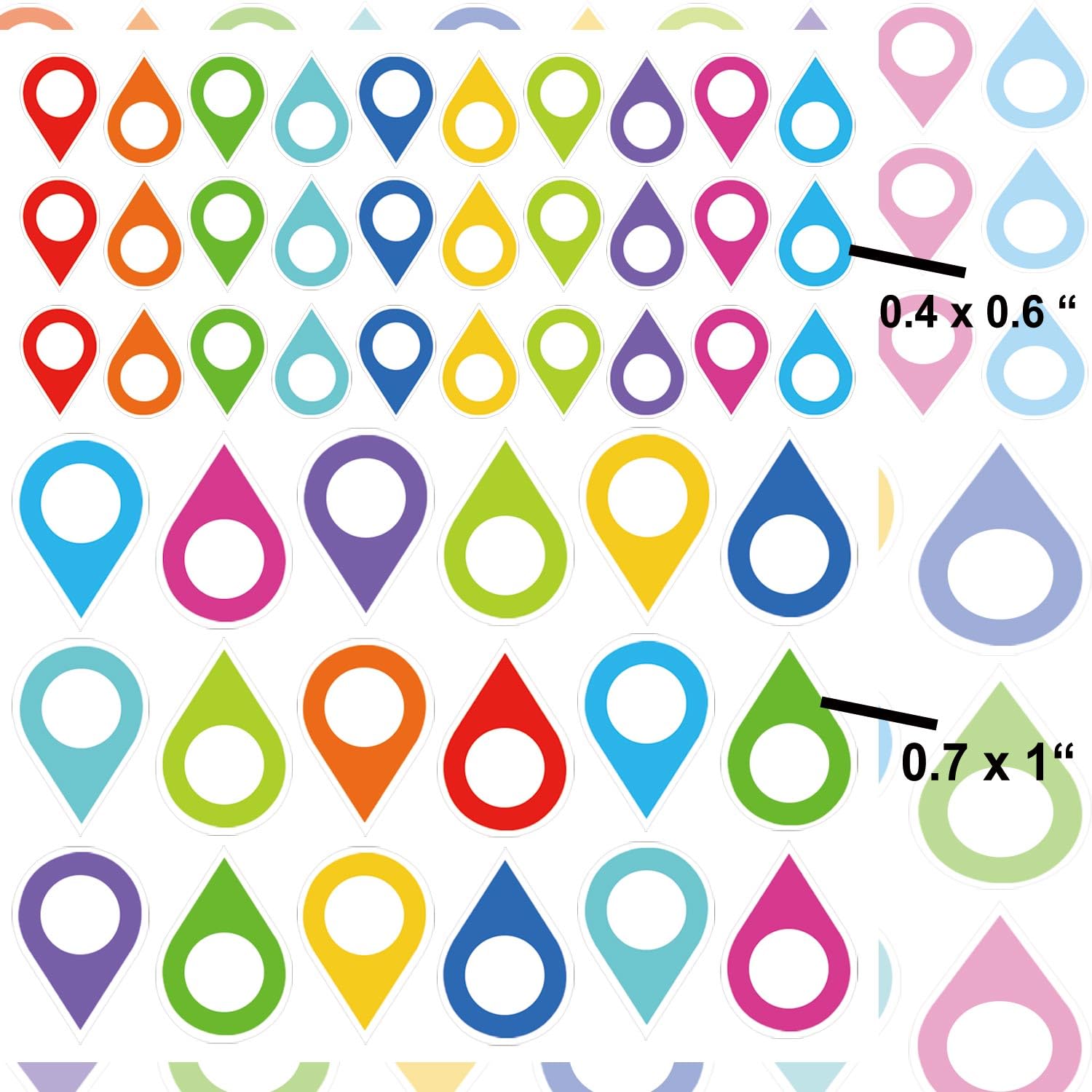 Map Stickers For Travel Map 360 Pcs You Are Here Map Stickers - 0.5x0.5 ...