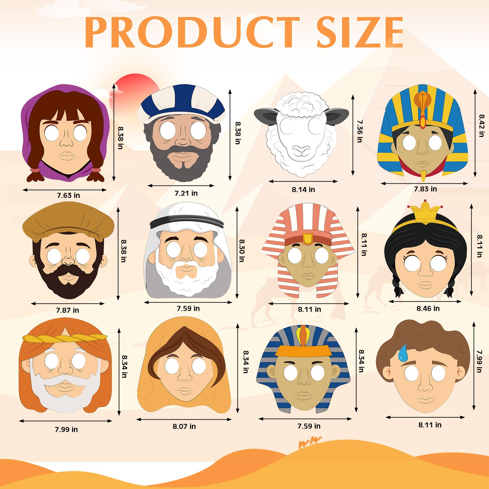 Snapklik.com : 12 Pcs Passover Decorations Passover Props Character ...