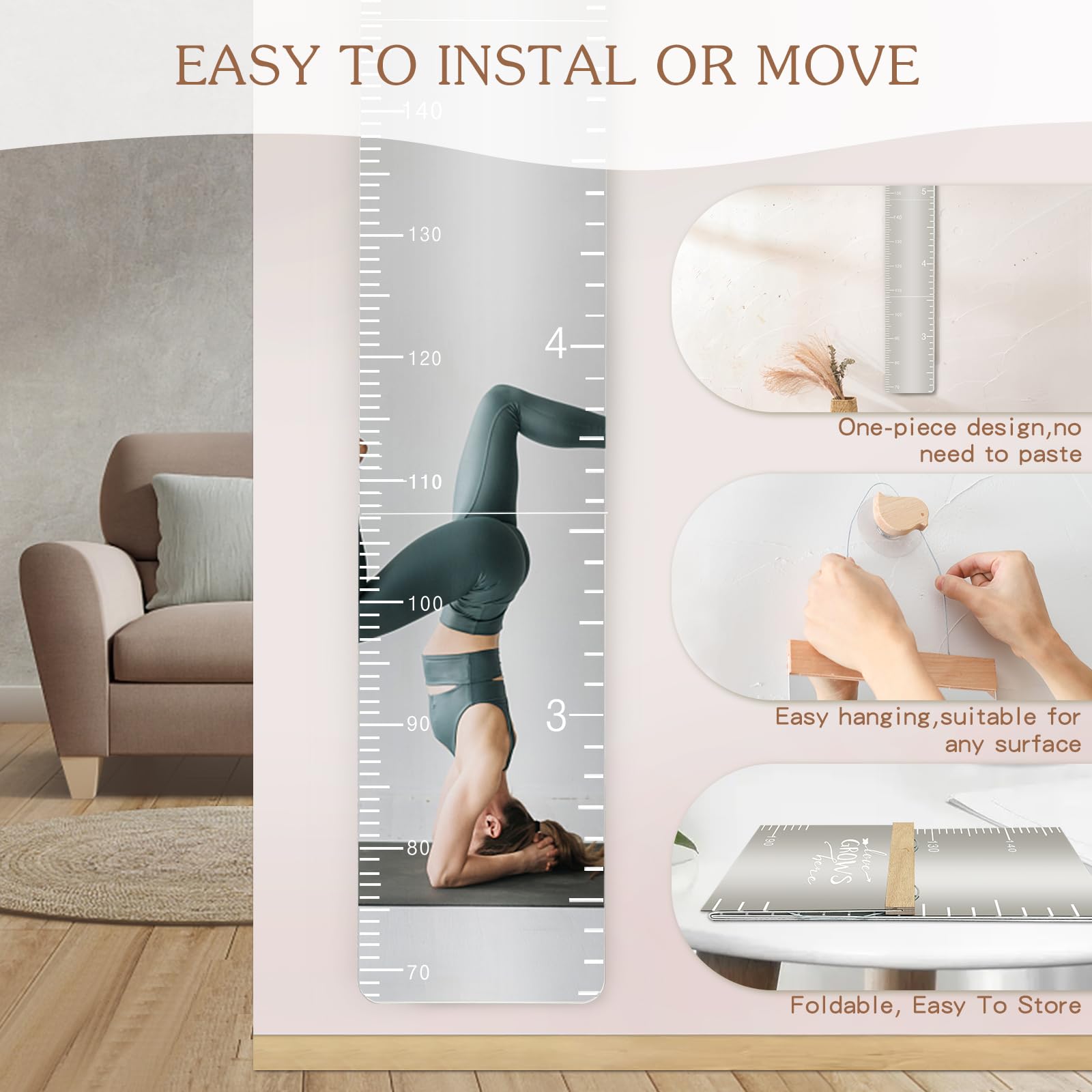 Snapklik.com : Growth Chart For Wall Mirror Height Chart