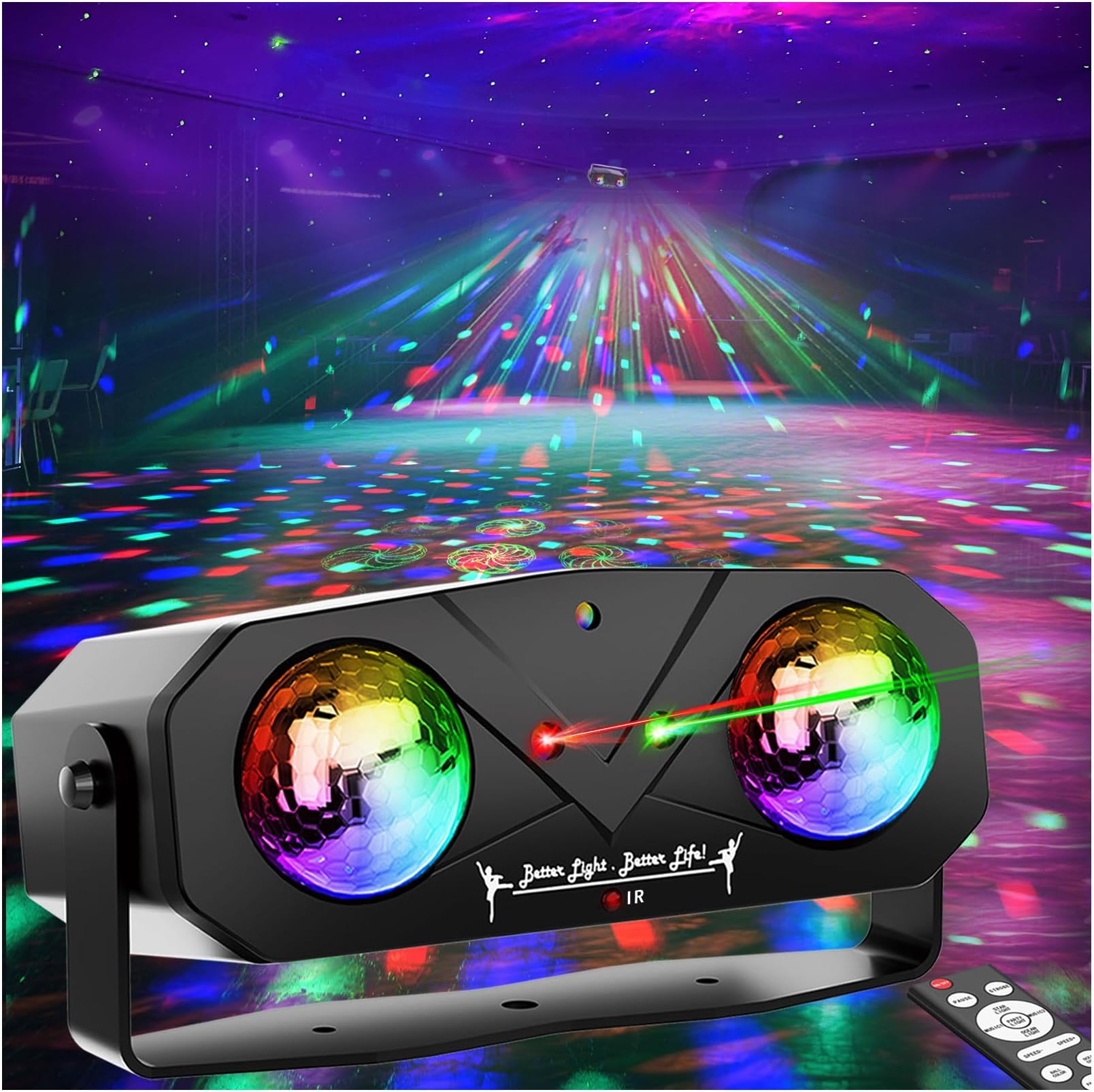Amazon.com: Party Disco Lights,Star Projector,5 in 1 Strobe Lights ...
