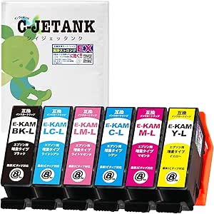 Amazon.co.jp: C-JETANK 洗浄カートリッジ KAM-6CL-L 「 かめ 」 エプソン用 新互換洗浄クリーナー【お掃除専門】 最新ICチップ QR WEB説明書付き 残量 ...